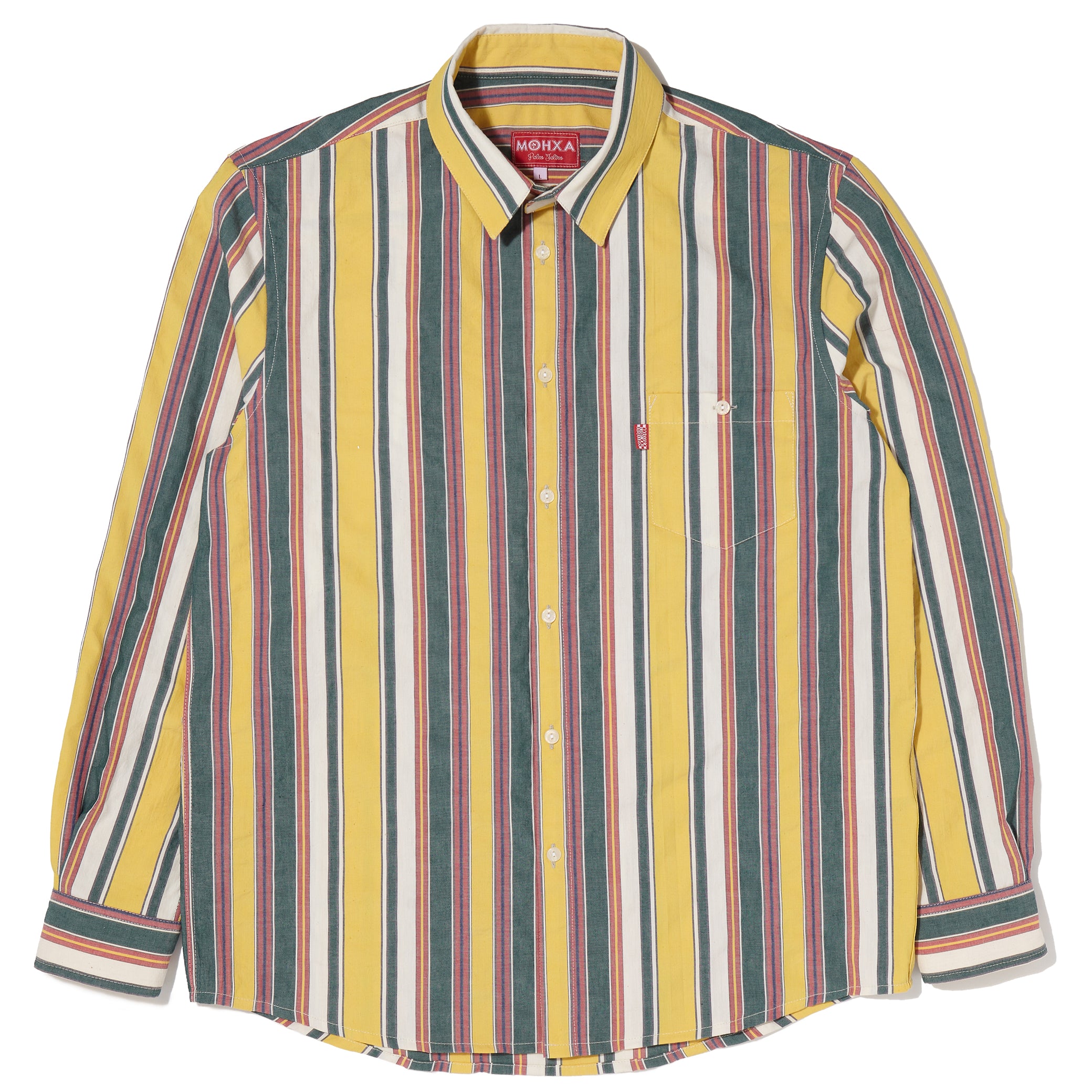 striped label shirt (multi) – Mohxa Clothing